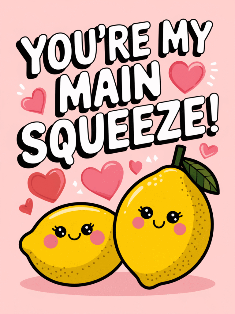 21 Flirty Food-Themed Cute Pun Cards For Boyfriend