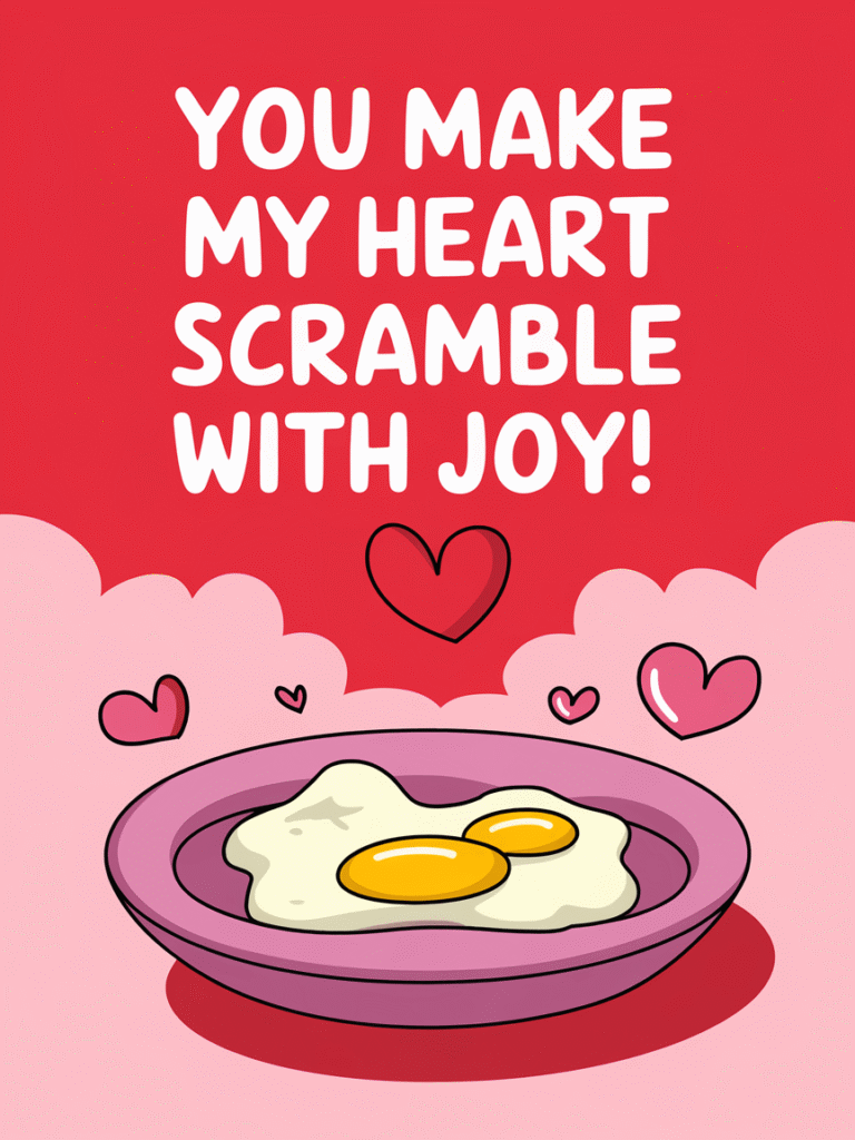 21 Flirty Food-Themed Cute Pun Cards For Boyfriend