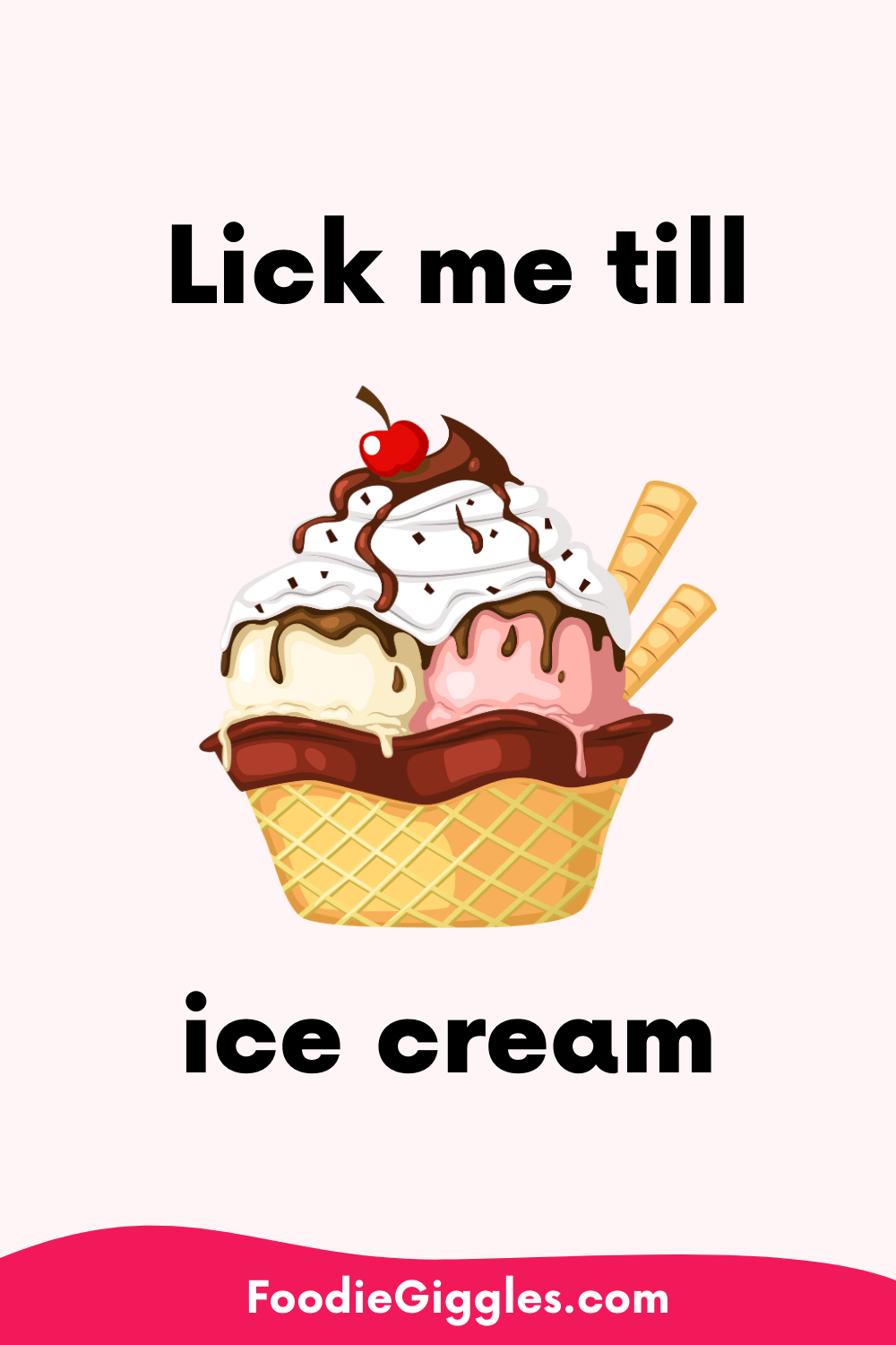 Lvoe Food Puns Romantic Flirty Fun Chocolate Éclair Food Pun Card